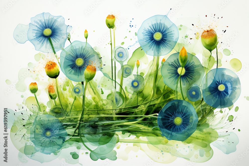 Detailed image of a plant cell with cell wall and chloroplasts ...