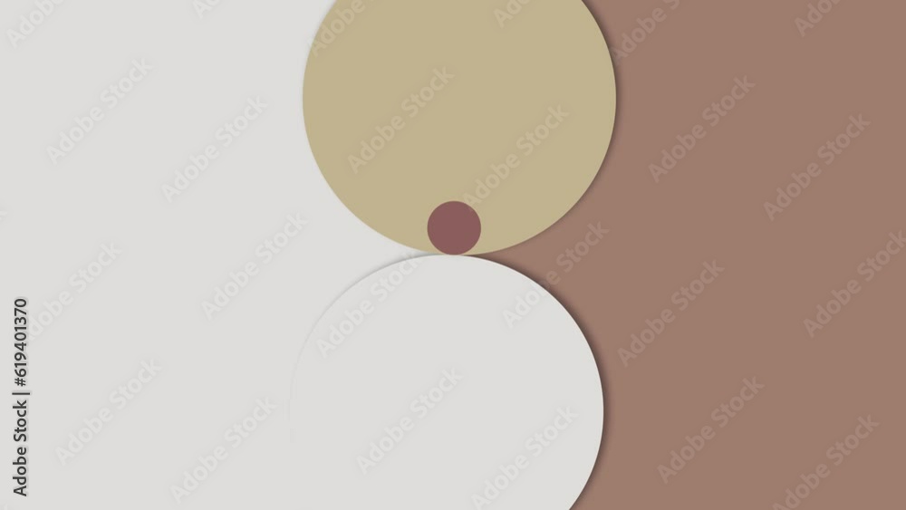retro circle shape animation. Old color palette in new trendy style ...