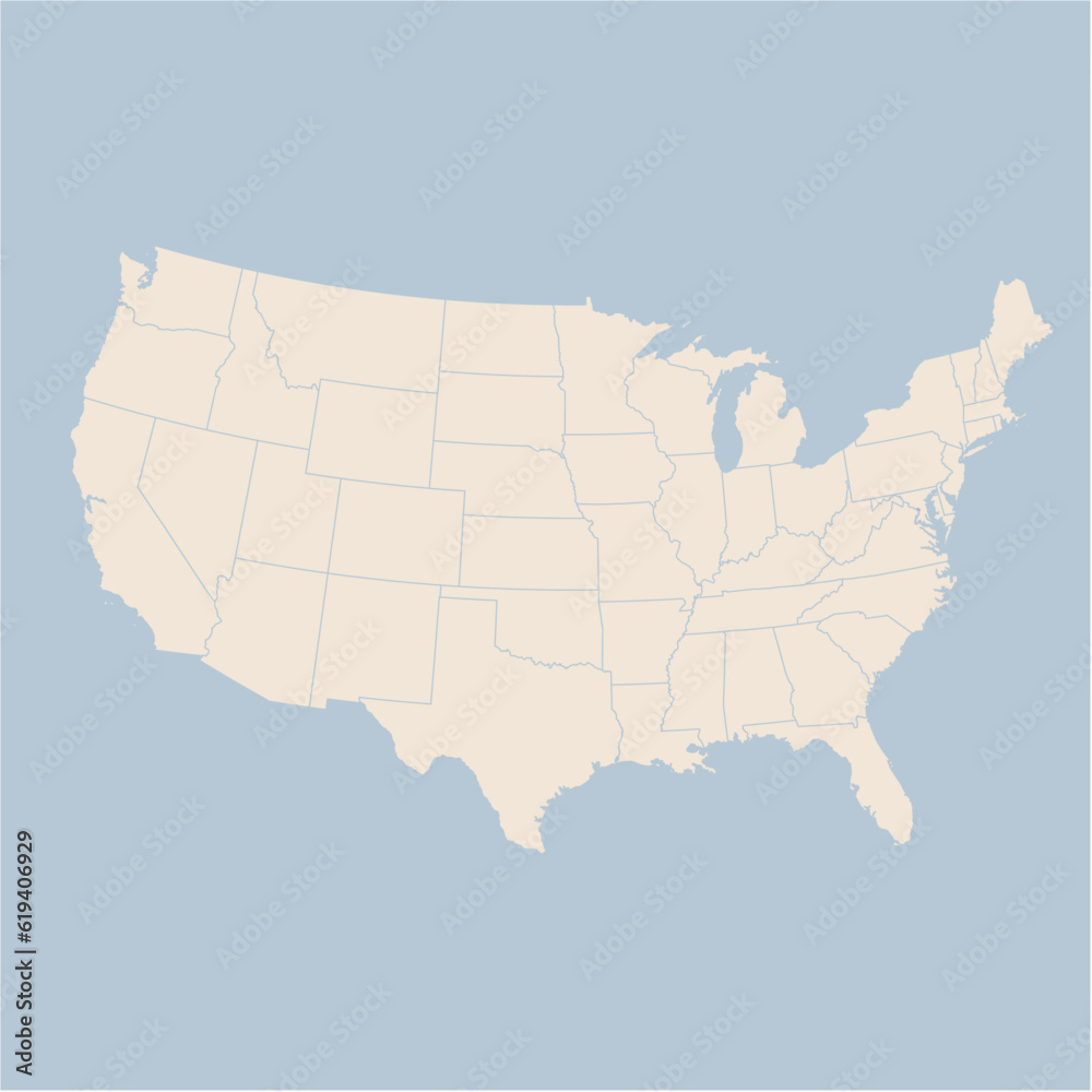 Vector map of the state of District of Columbia highlighted highlighted ...