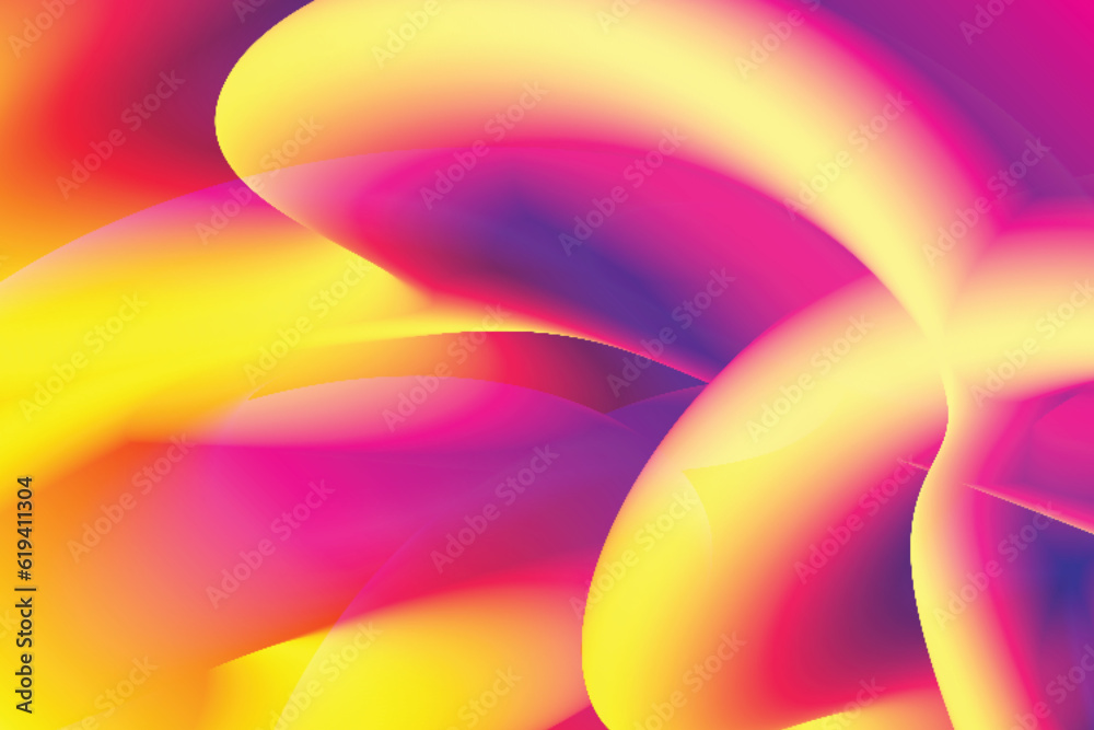 blended overly of colorful gradient abstract wavy style with creative ...