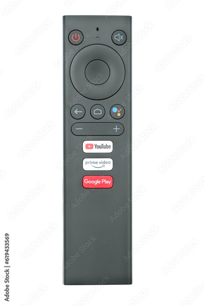 Tv remote controller, remote control device, isolated white background ...