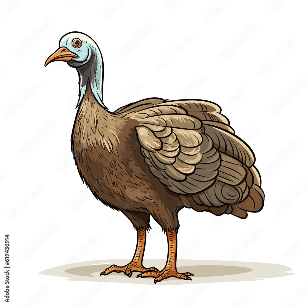 Gobbler hand-drawn illustration. Gobbler. Vector doodle style cartoon ...