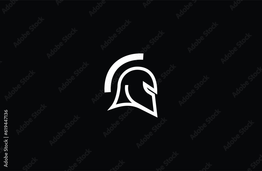 sparta logo design illustration Stock Vector | Adobe Stock