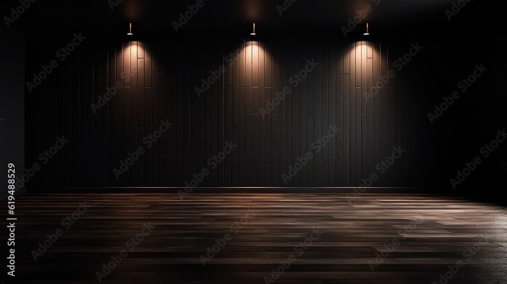dark rustic wall paint with a single light moody room, beautiful dark ...
