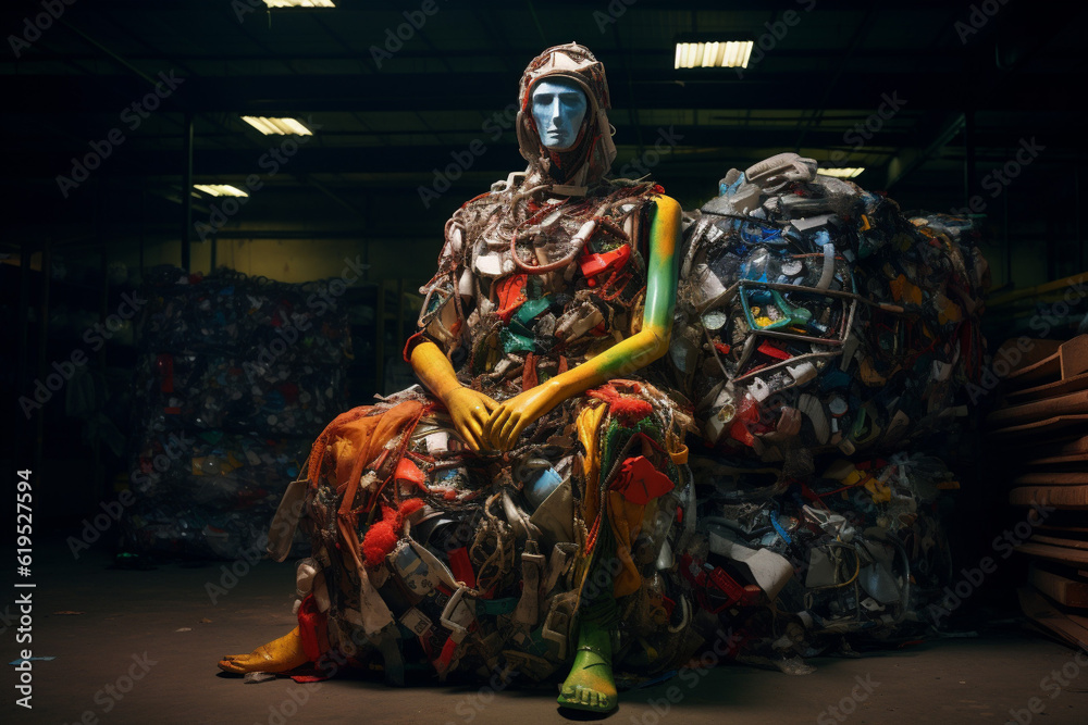 Stunning sculpture created by an artist from discarded materials ...