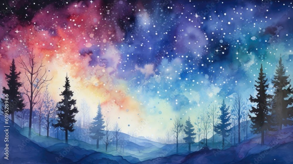 Celestial phenomena ignite the night sky. Where a kaleidoscope of ...