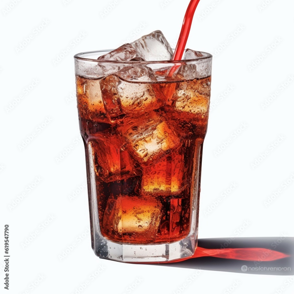 Caffeine Free Coca-Cola with transparent background high Stock ...