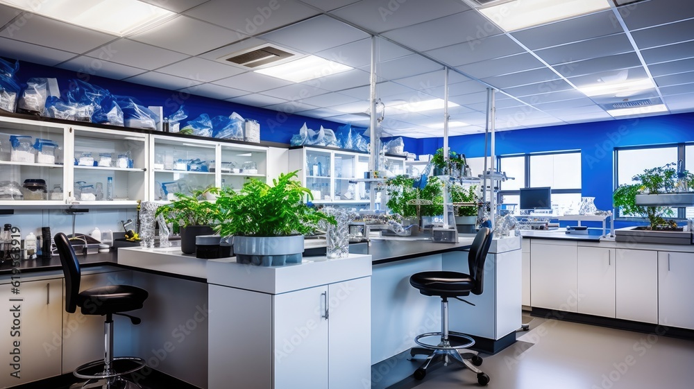 Inspiring office interior design Tech-inspired style Office featuring ...