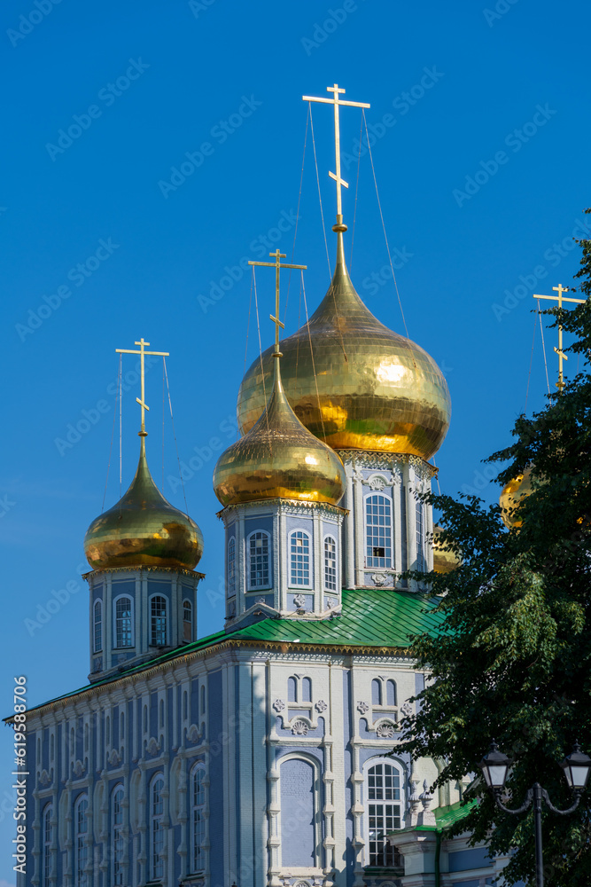 Golden cupola of Dormition Cathedral (also known as Assumption ...