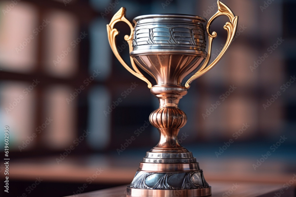 Symbolic champion's trophy, epitomizing success and the pursuit of ...