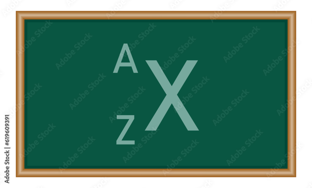 Representation of an atom. Atoms and elements. Symbol of element, mass ...