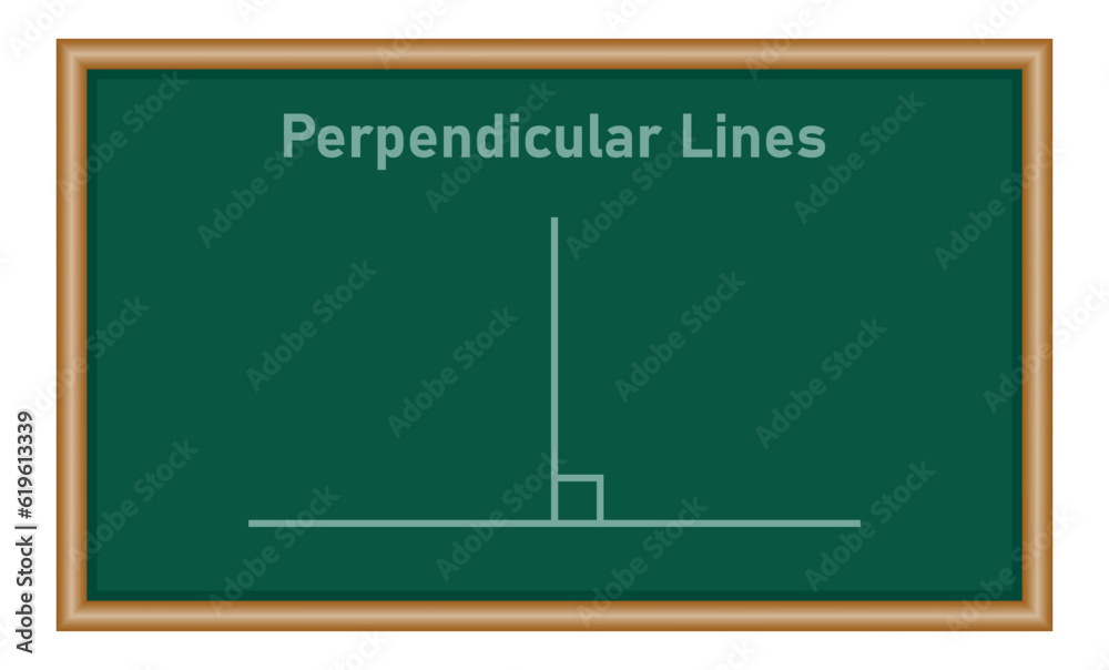 Perpendicular lines in elementary geometry in mathematics. Math ...