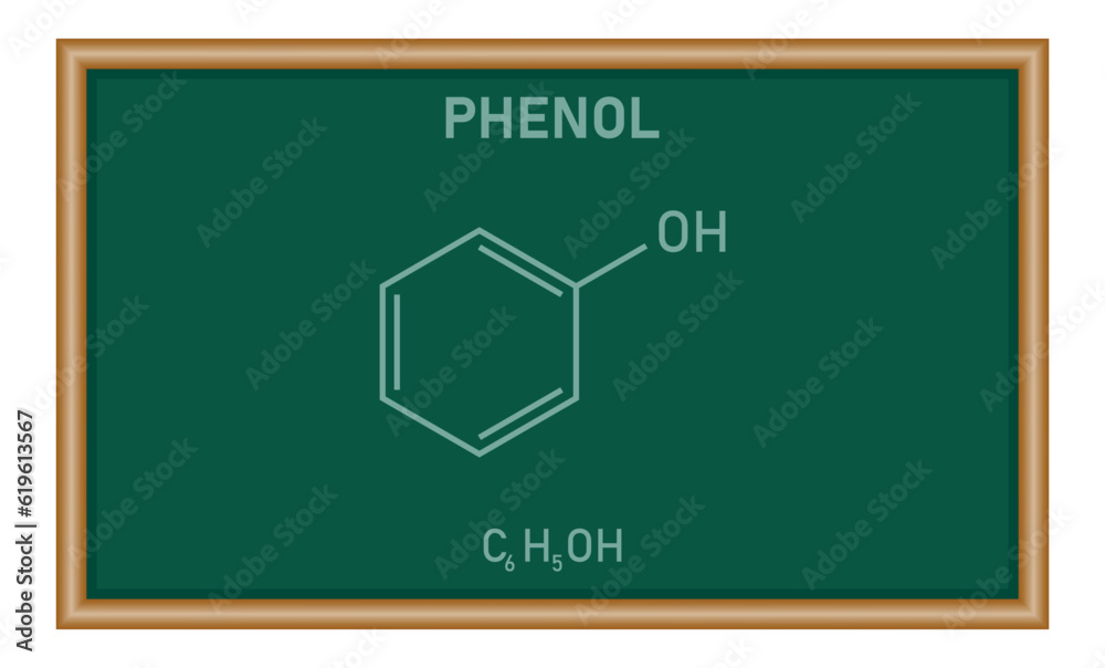 Chemical structure of Phenol (C6H5OH). Chemical resources for teachers ...