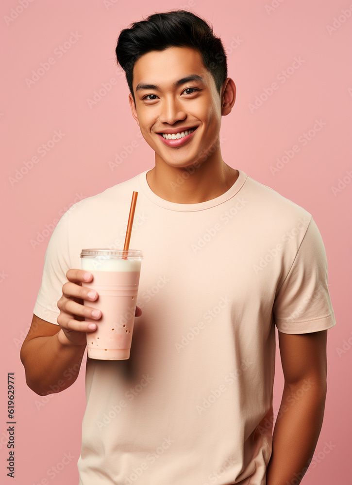 Filipino Model with Boba Tea Stock Photo | Adobe Stock