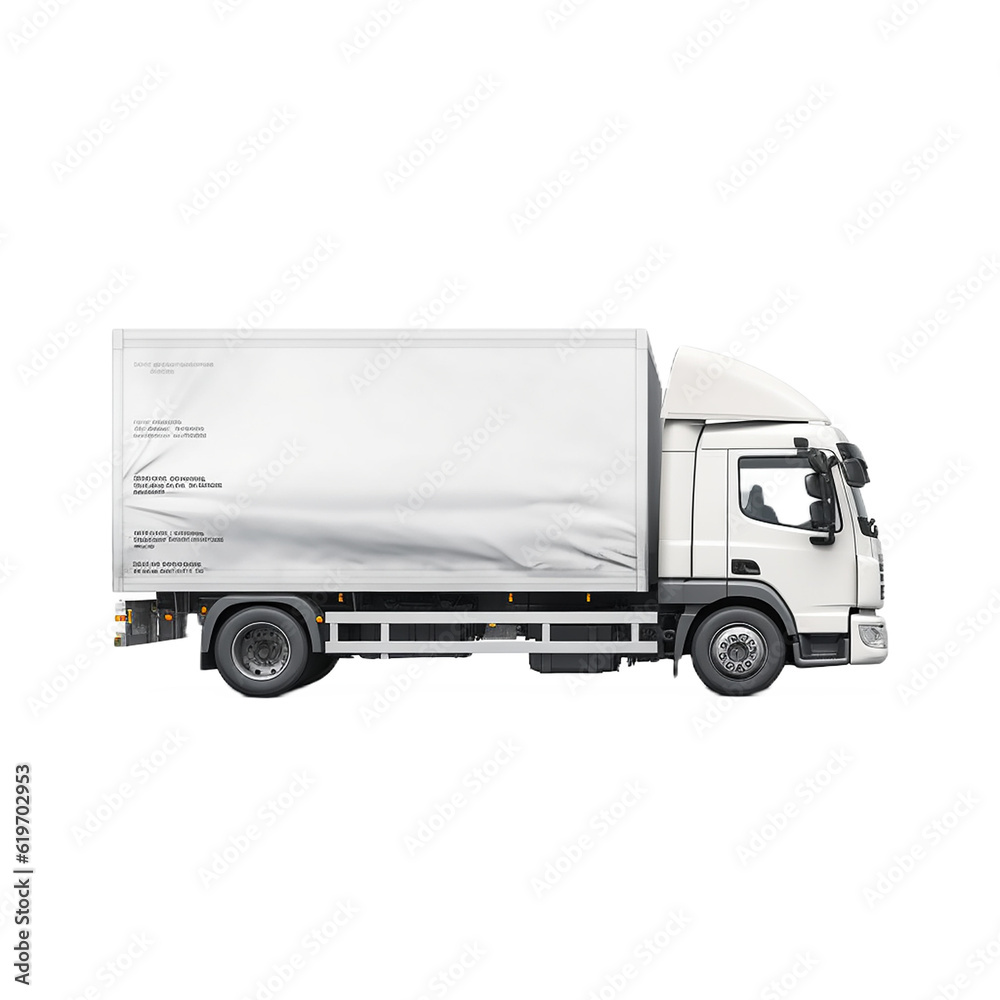 cargo truck isolated on transparent background vehicle lorry transport ...