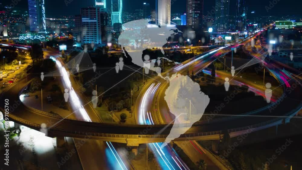 Smart city IOT internet of thing ICT digital technology futuristic ...