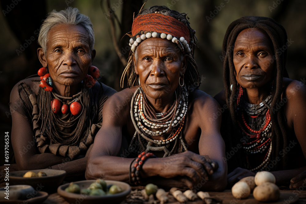 the daily life and traditions of local tribes living near safari ...