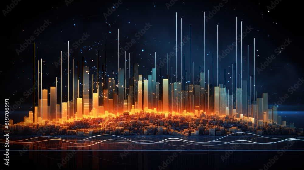 Big Data Visualization, Futuristic Visual Information Complexity, Data ...