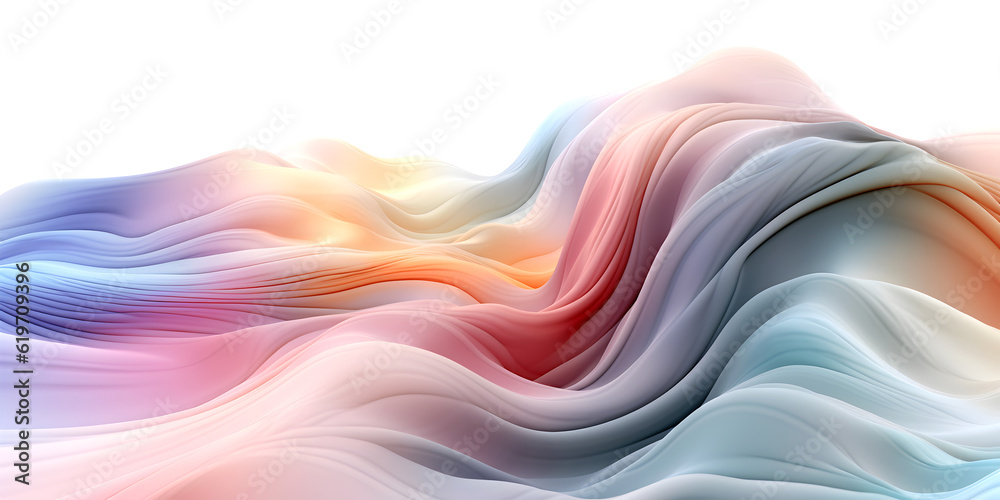 Beautiful silk flowing swirl of pastel gentle calming vibrant colourful ...