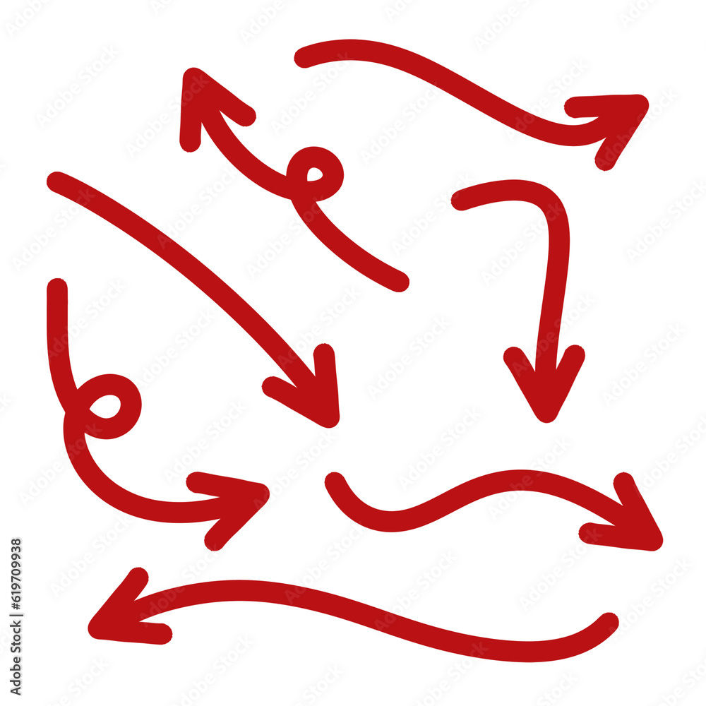 red arrows transparent background png file Stock Illustration | Adobe Stock