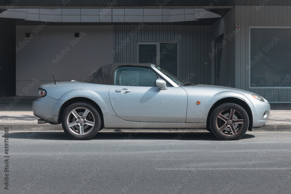 PASAIA, SPAIN-MAY 26, 2023: Mazda MX-5 (NC) (AKA Miata; eunos), third generation of the Mazda MX ...