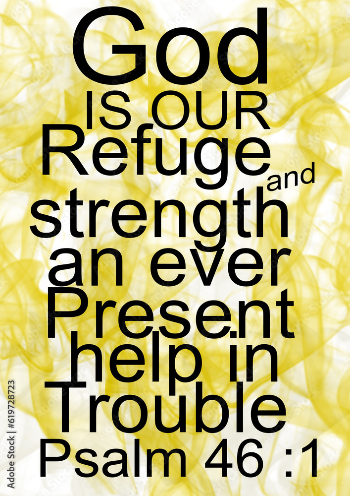 English Bible Verses " God is our Refuge and Strength an ever present ...