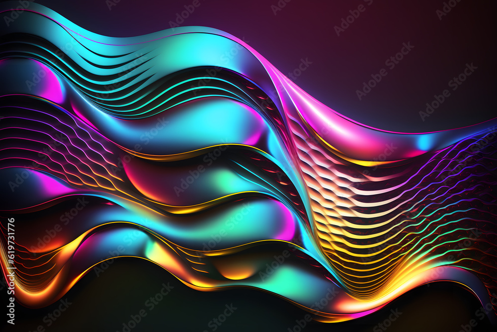 abstract holographic background. Holograph color texture with foil ...