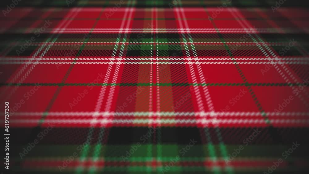 Video Stock Tartan Royal Stewart Scottish Background/ 4k animation of ...