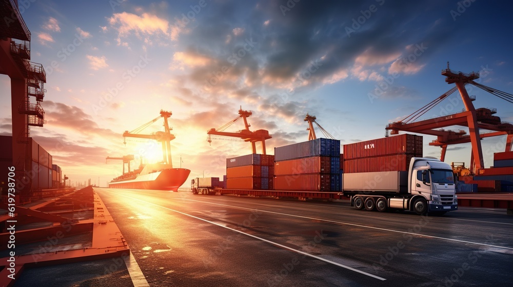 logistics system for the import, export, and transit of trucks ...
