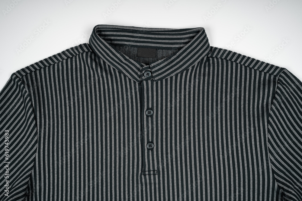 Men's grey T-shirt template,from two sides, natural shape on invisible ...