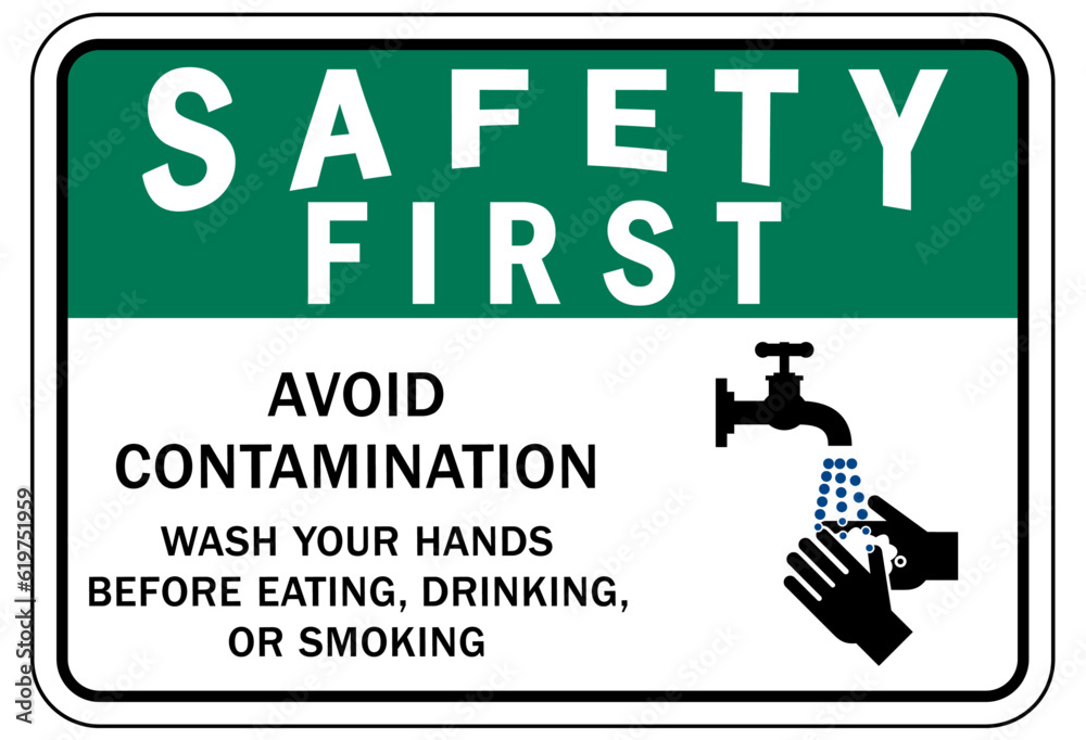 Hand washing sign and labels Hand washing sign and labels avoid ...