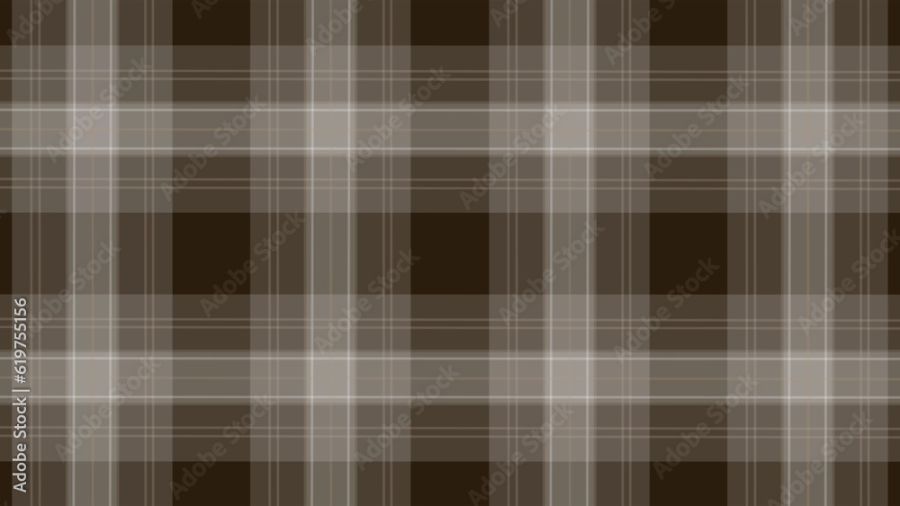 Dark brown plaid fabric texture as a background Stock Vector | Adobe Stock