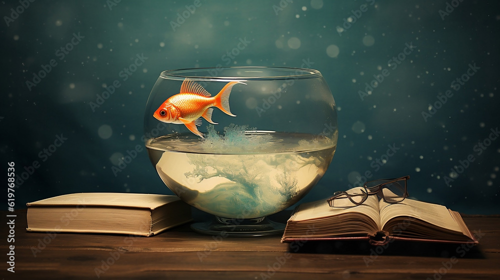 Beautiful bright goldfish underwater that makes dreams come true, new ...