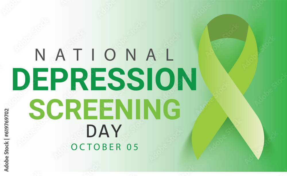 National Depression Screening day. background, banner, card, poster ...