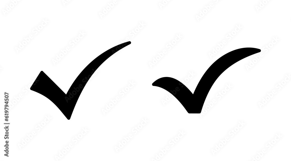 check icon vector. check mark icon. check list button icon. vector de ...