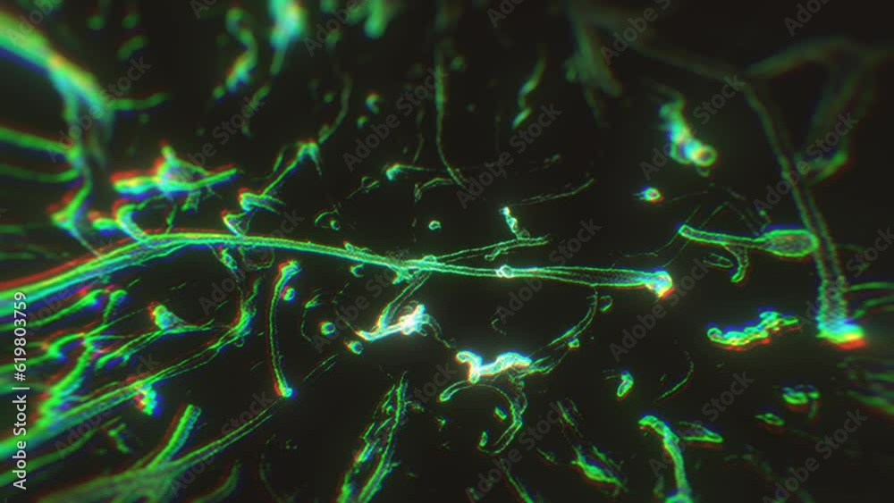 Covid 19 Coronavirus Outbreak Microscope View Background/ 4k animation ...