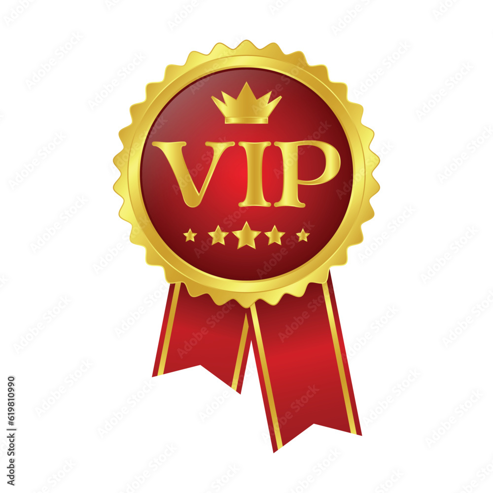 Glossy VIP Black Glass Label With Gold Crown, VIP Membership For Night ...