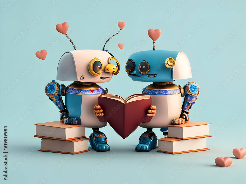 Embrace AI robotics and love through captivating visuals on Adobe Stock ...