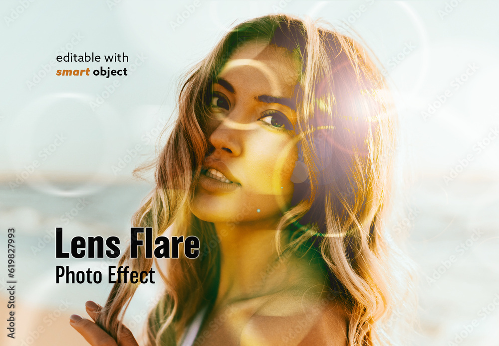 Lens Flare Effect Stock Template | Adobe Stock