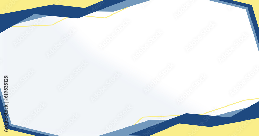 the template for the certificate is blue and yellow Stock Illustration ...