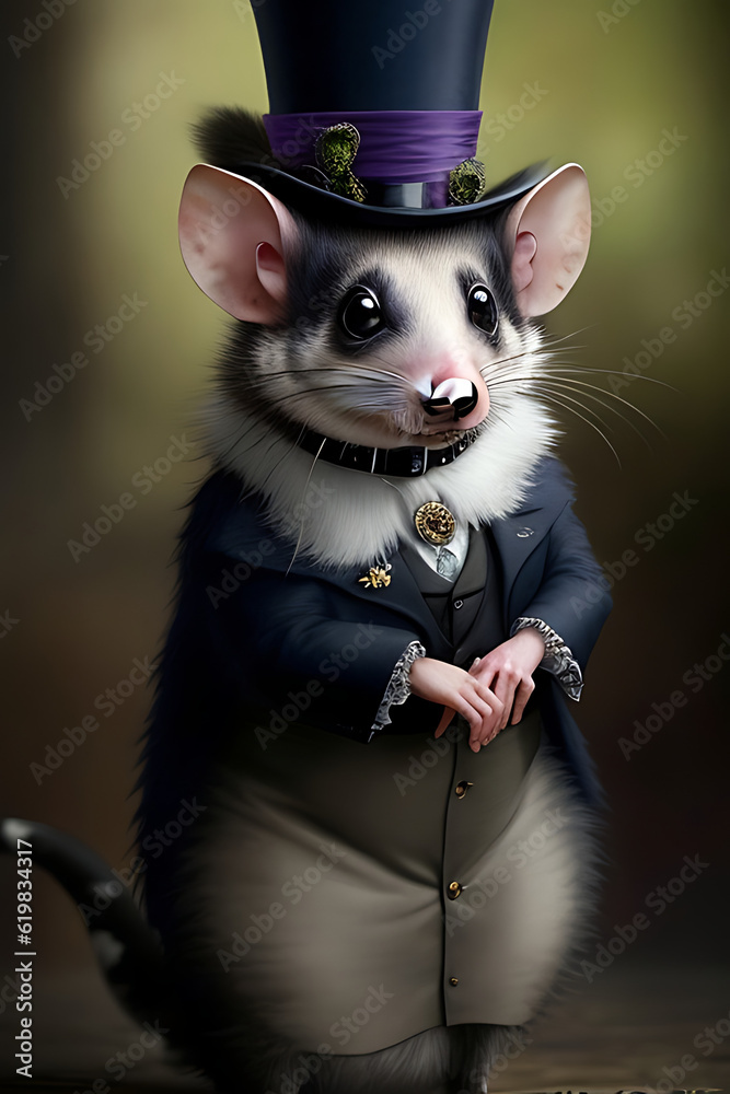 characterful animal portraits, wealthy portraiture, an illustration of ...