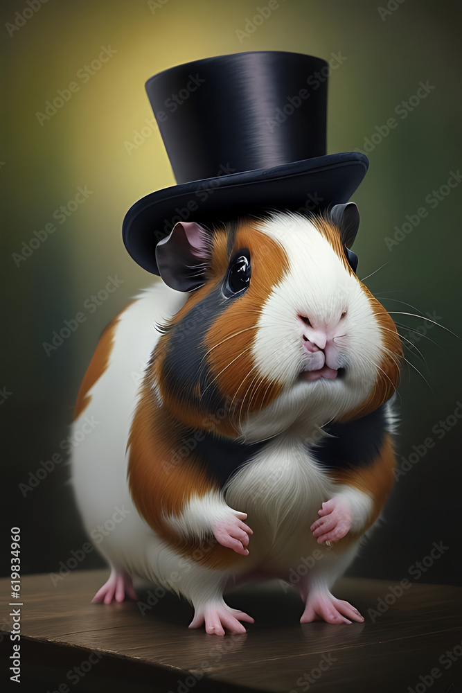 characterful animal portraits, wealthy portraiture, an illustration of ...