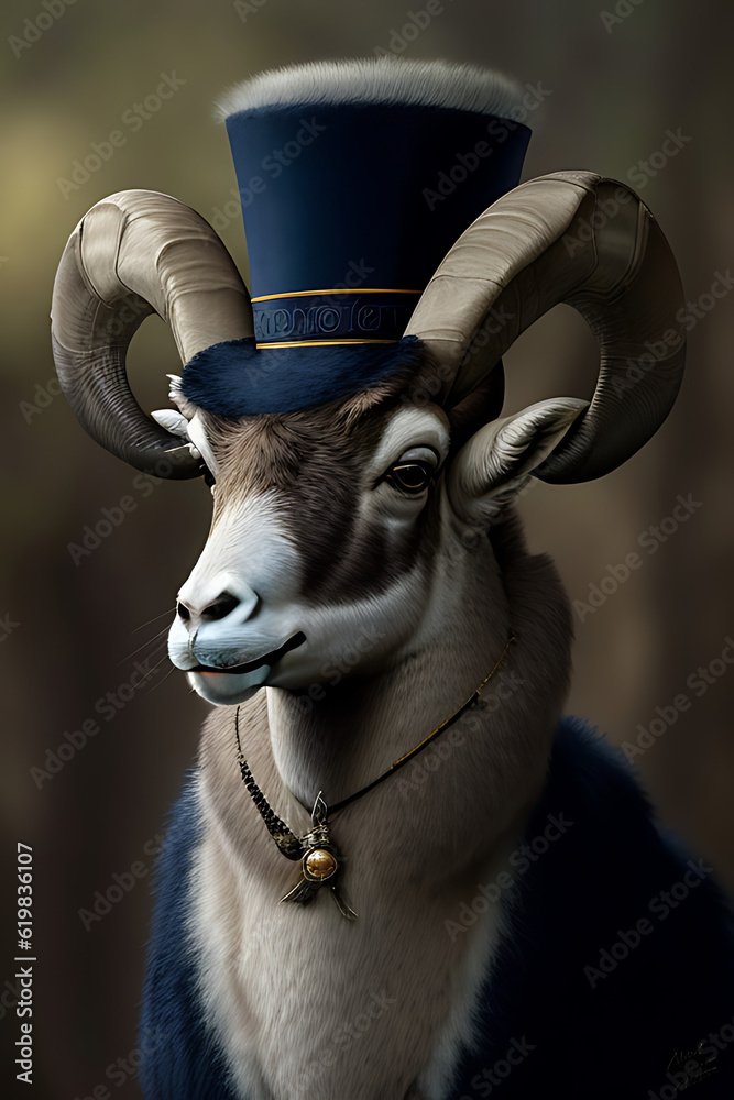 characterful animal portraits, wealthy portraiture, an illustration of ...