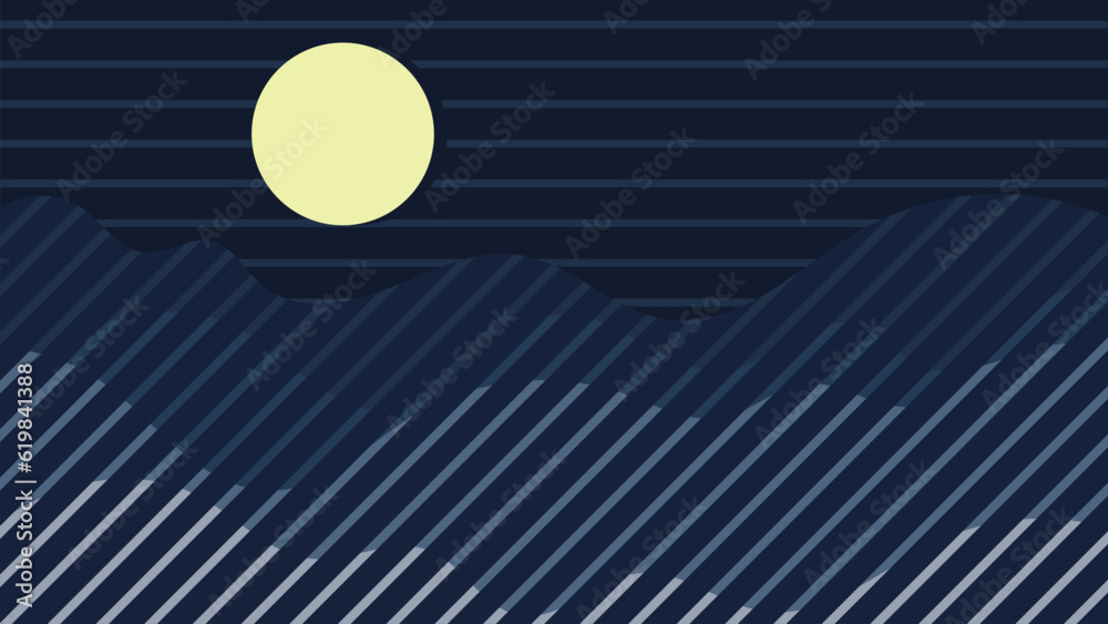 Abstract mountain background vector. Mountain landscape with fading ...