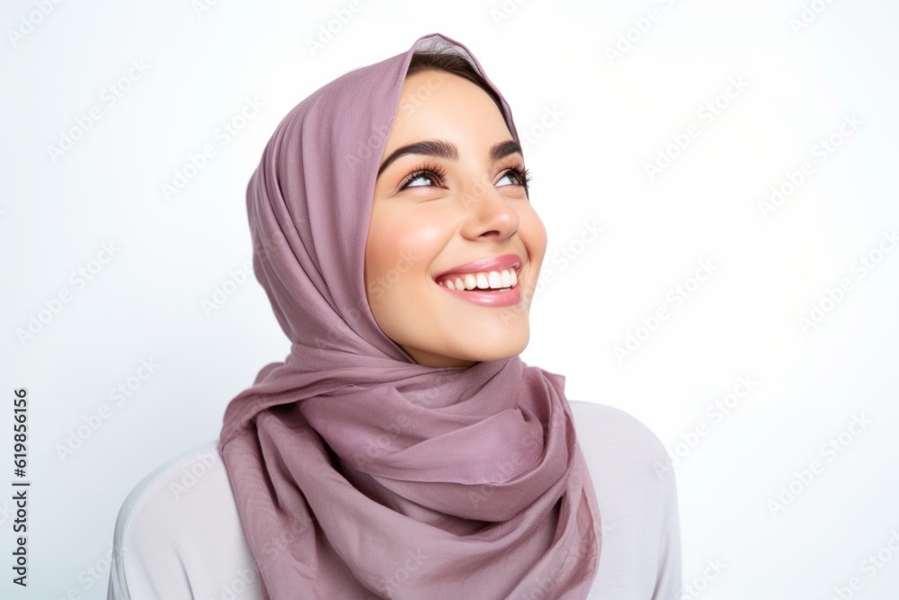 Lifestyle portrait photography of a pleased woman in her 30s wearing ...