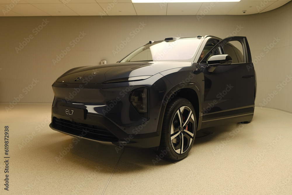 luxury electric SUV from Chinese brand Nio, all-electric crossover in ...