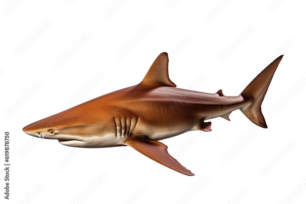 Dusky shark Carcharhinus obscurus on transparent background (PNG ...