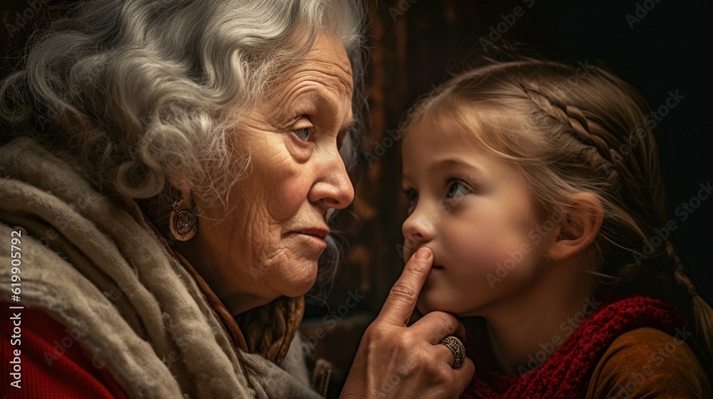 Grandmother and granddaughter share family secrets, tell rumors and ...