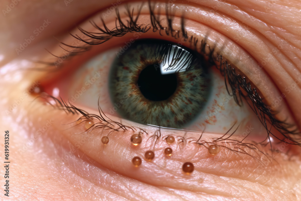 New unknown form of eye disease, infectious or viral skin inflammation ...