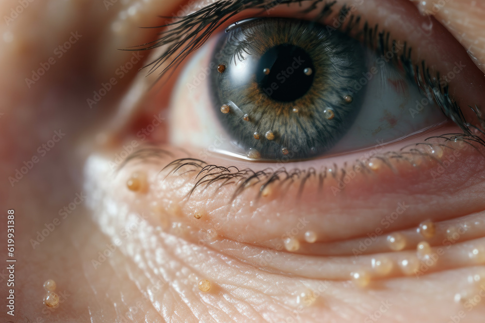 New unknown form of eye disease, infectious or viral skin inflammation ...